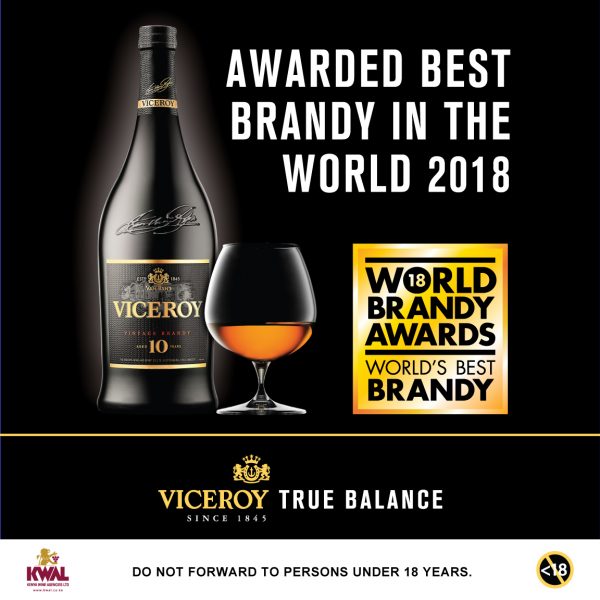 VICEROY 10 YEAR OLD AWARDED WORLD’S BEST BRANDY - Kenya Wine Agencies Ltd